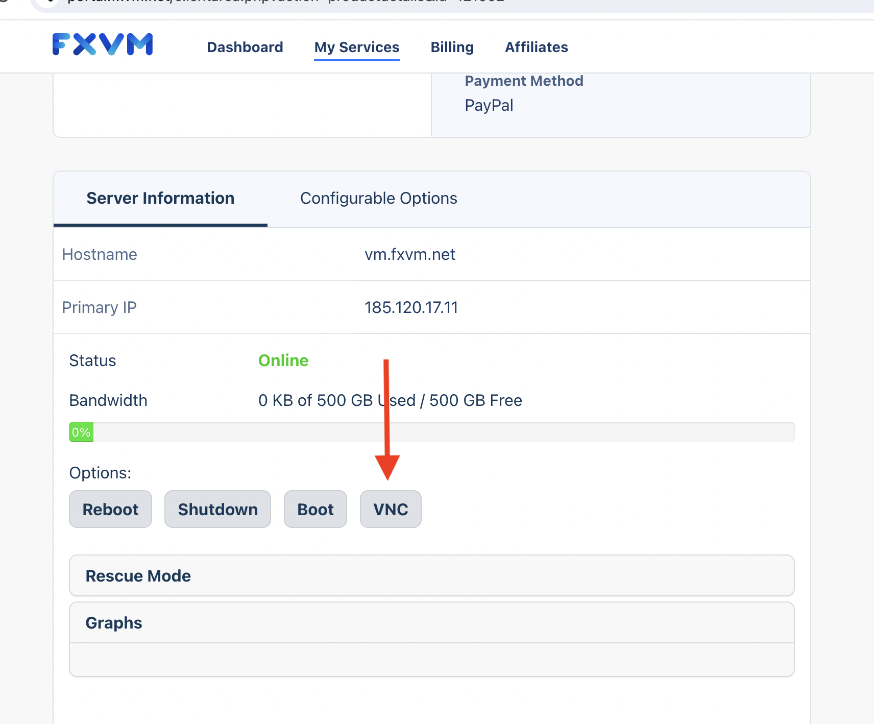 How To Access Your Vps Using Vnc Html Vnc Fxvm Knowledge Base